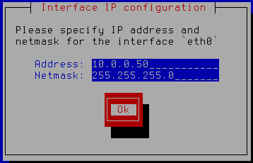 Définition de l’adresse IP et du masque de réseau statiques