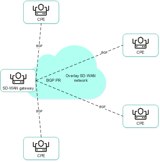 The BGP dynamic routing protocol